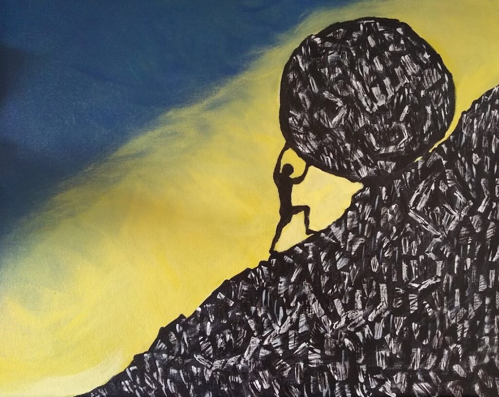Myth of Sisyphus - Mani's Paintings